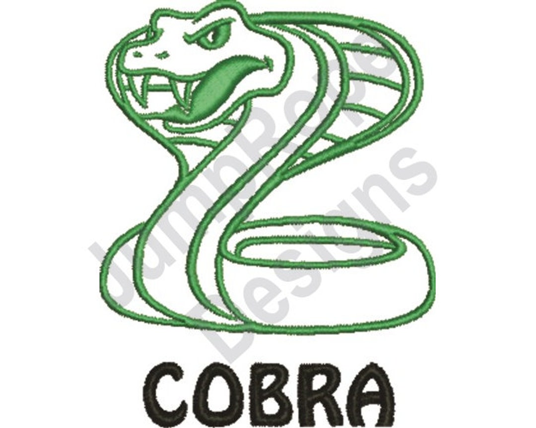 Cobra 1A - Machine Embroidery Design - Etsy