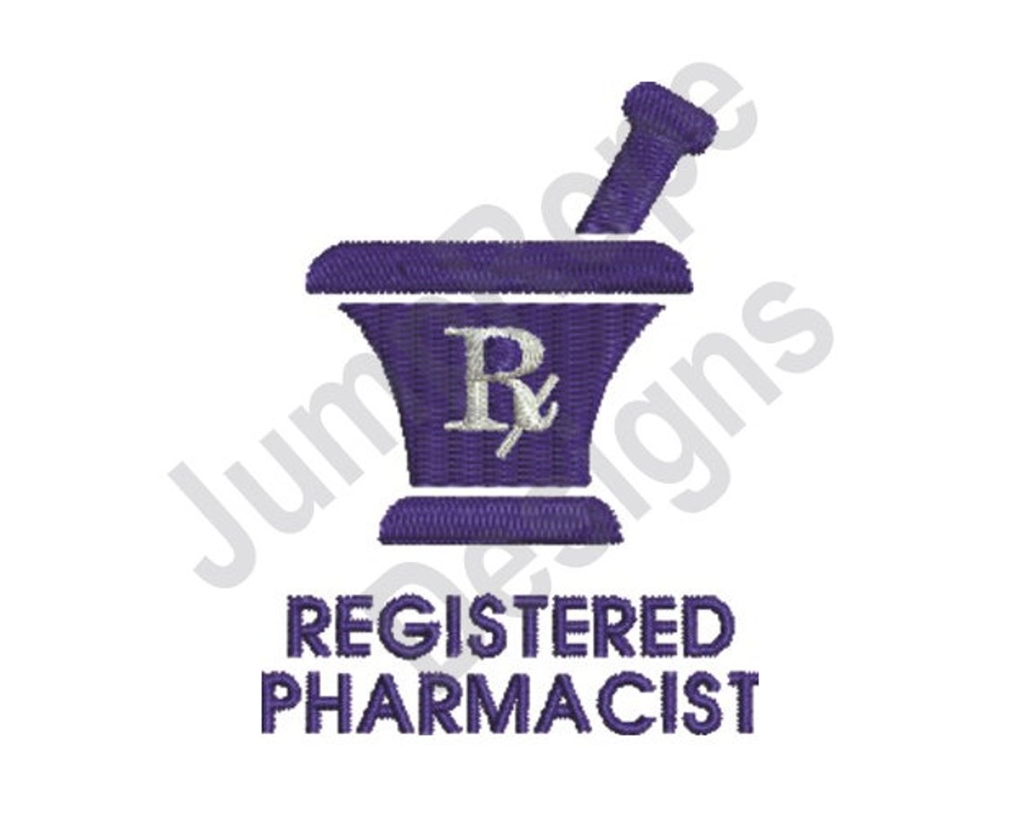 Registered Pharmacist Machine Embroidery Design | Etsy