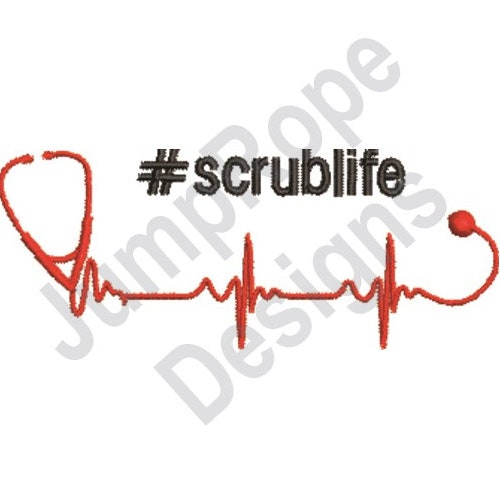 Heartbeat Embroidery Design. EKG Embroidery Design. Machine - Etsy