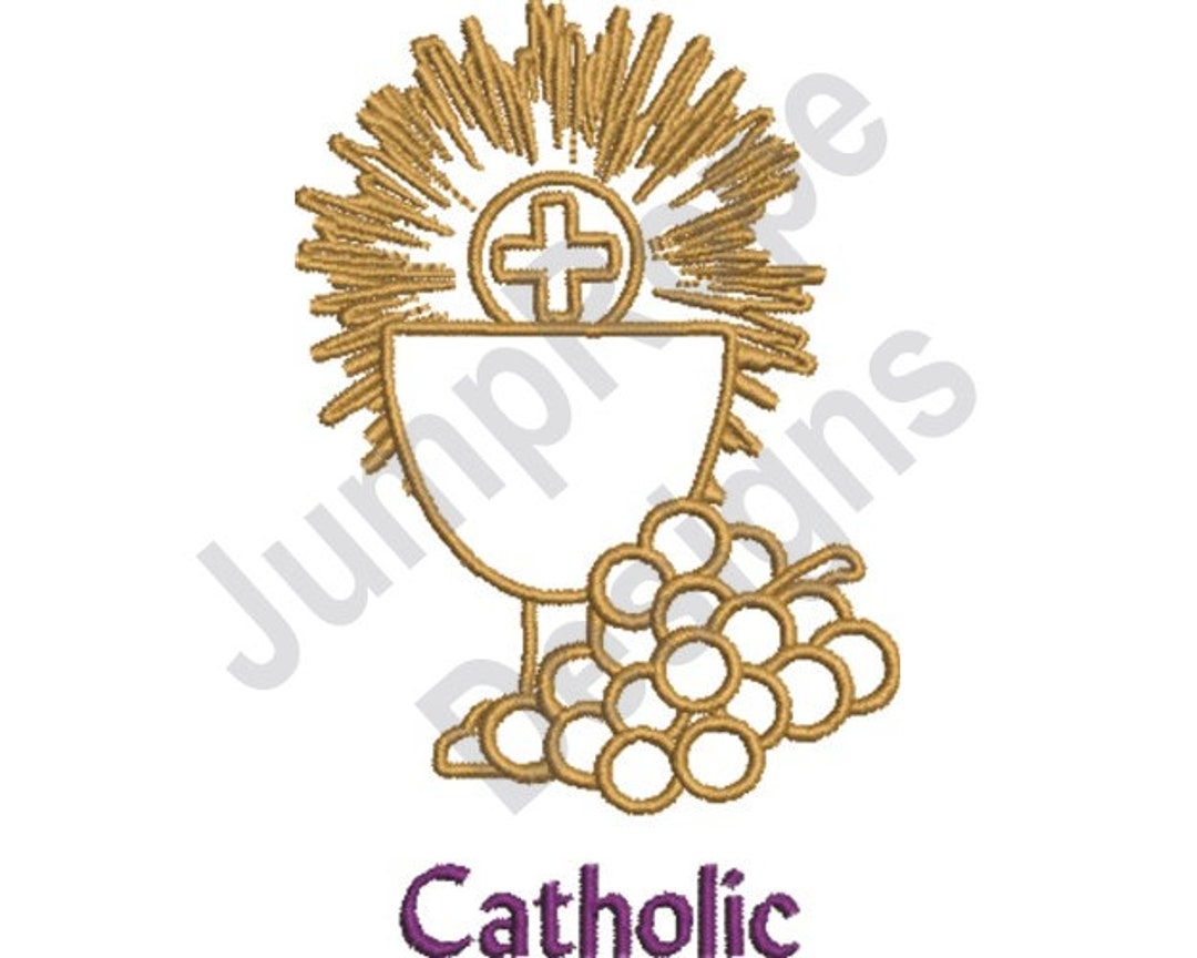 Catholic Eucharist - Machine Embroidery Design - Etsy