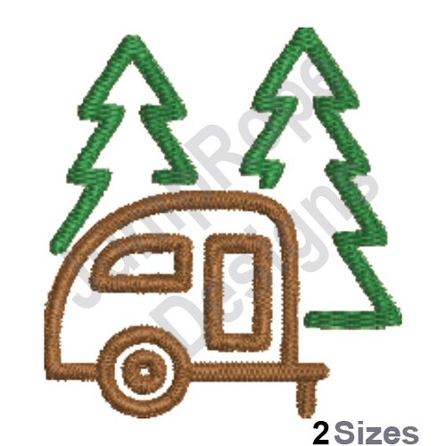 Evergreen Trees 4A Machine Embroidery Design - Etsy