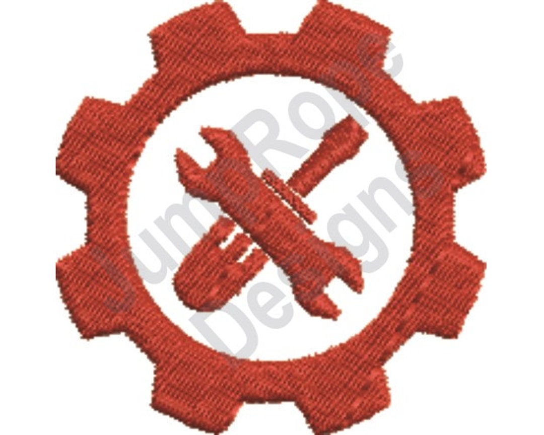 Gearhead - Machine Embroidery Design - Etsy
