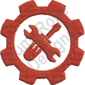 Gearhead - Machine Embroidery Design - Etsy