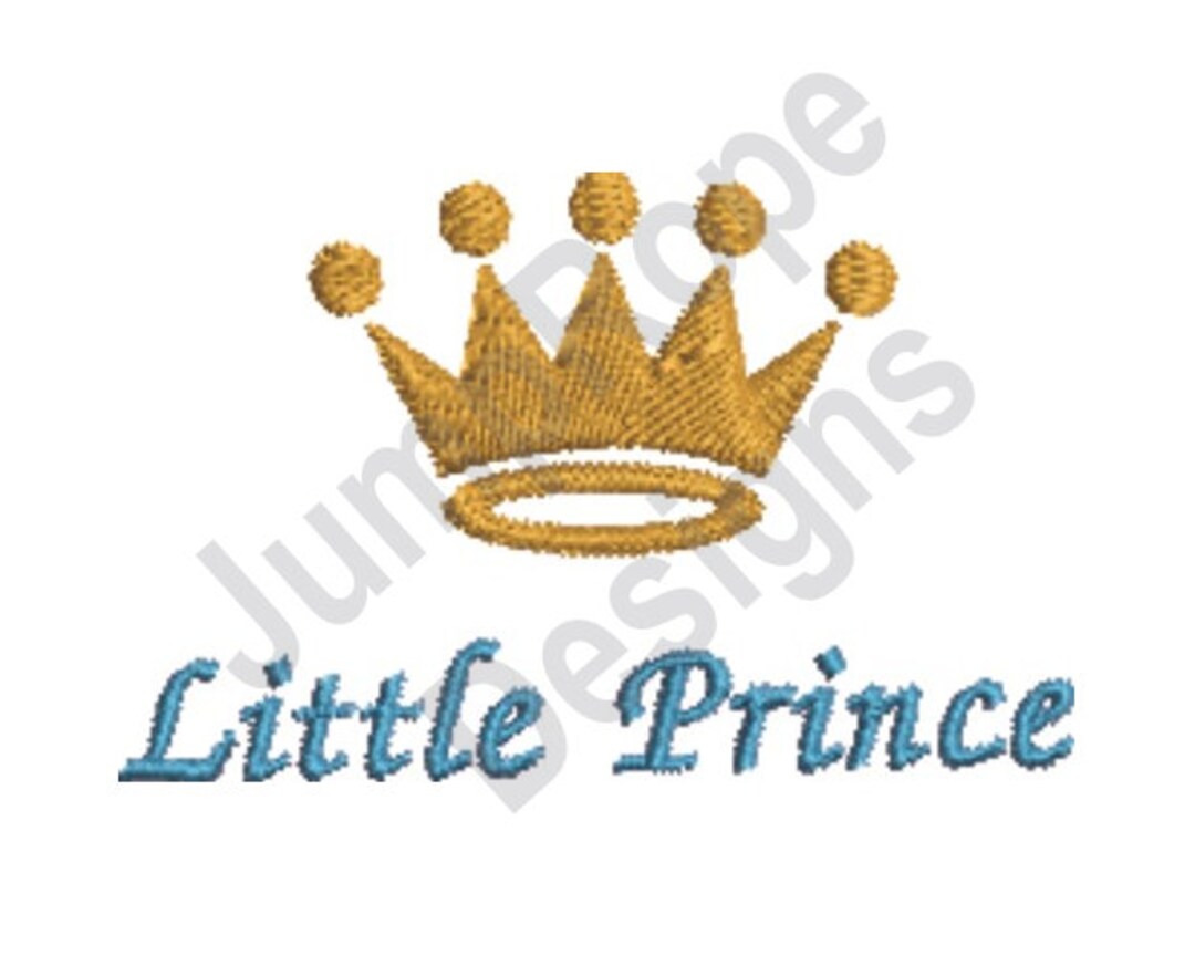 Little Prince Crown - Machine Embroidery Design - Etsy
