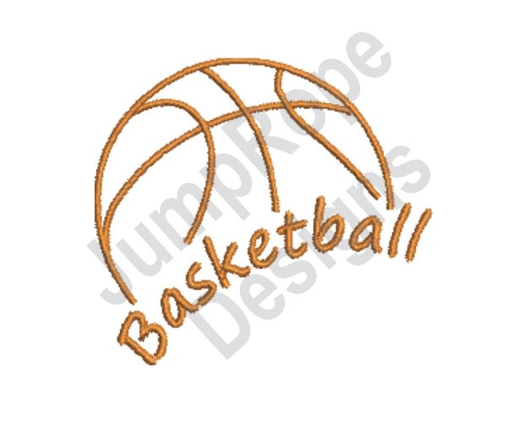 Basketball - Machine Embroidery Design - Etsy