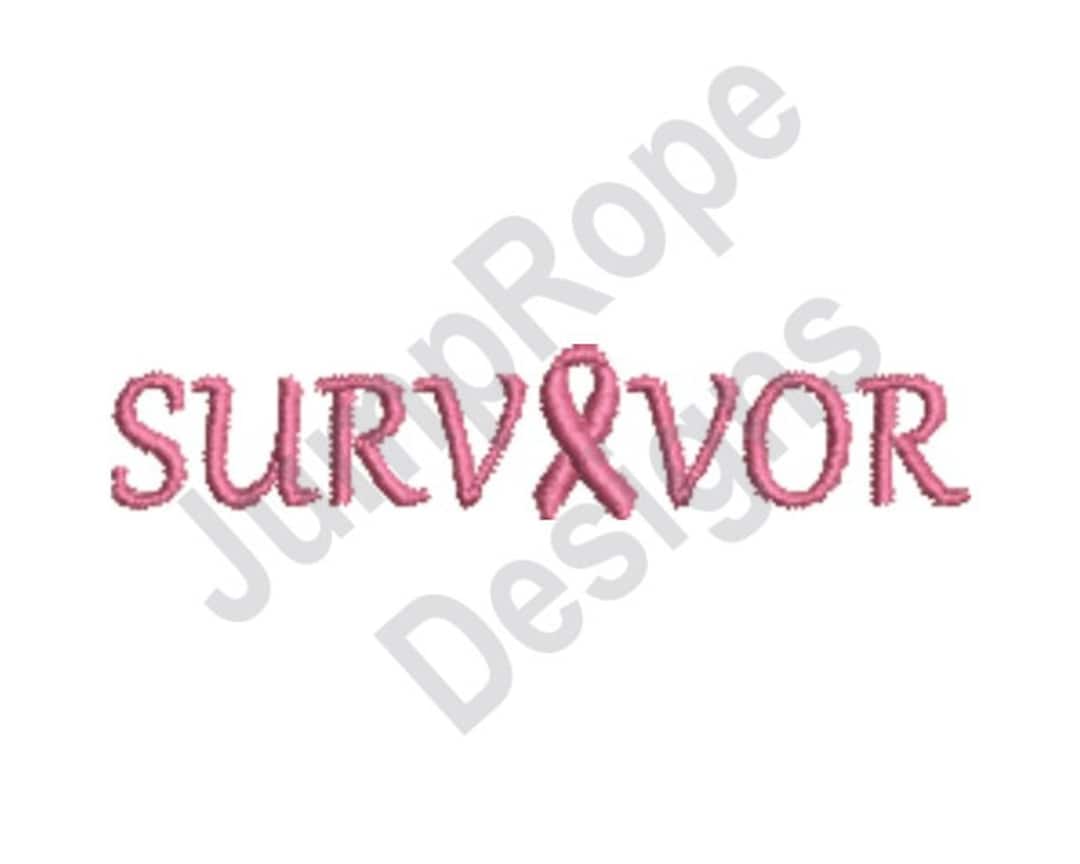 Cancer Survivor - Machine Embroidery Design - Etsy
