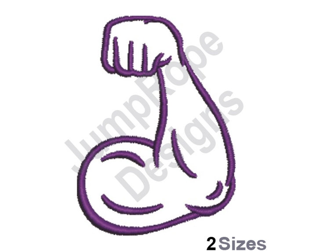 Muscle Arm - Machine Embroidery Design - Etsy