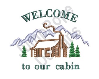 Cabin Applique | Etsy