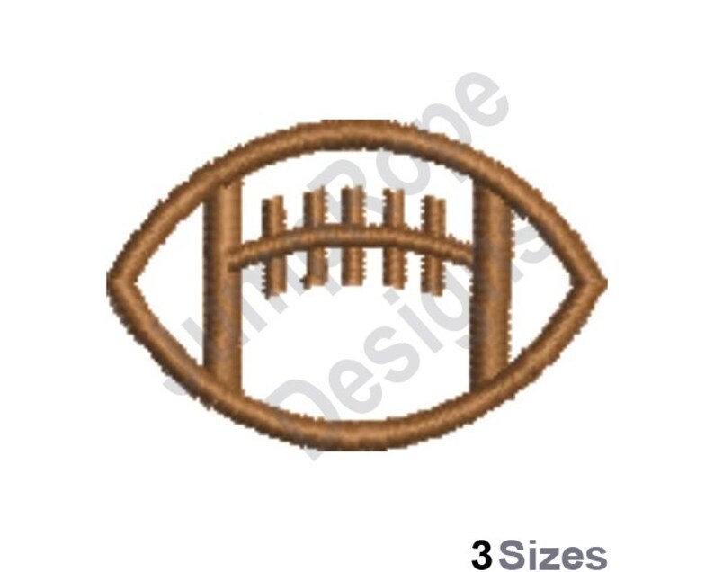 Football Machine Embroidery Design 3 Sizes - Etsy
