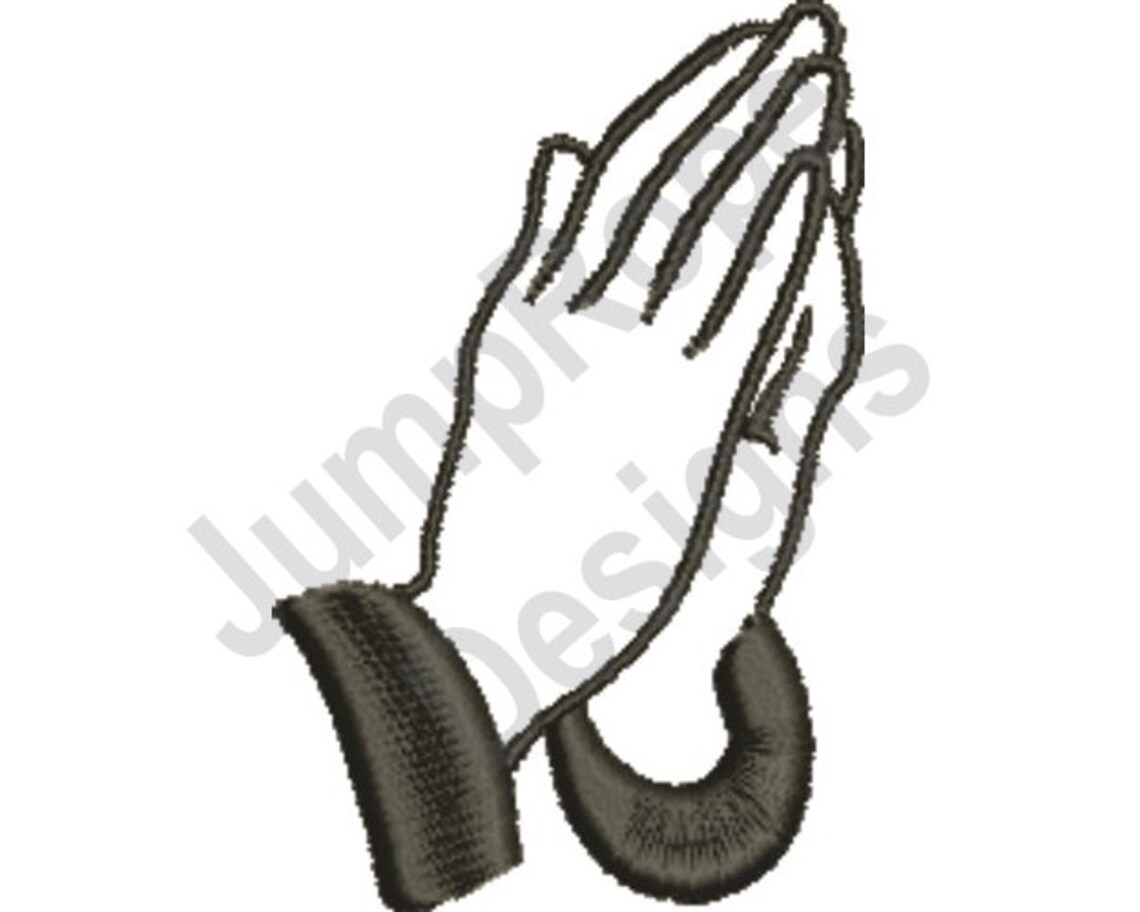 Praying Hands - Machine Embroidery Design - Etsy