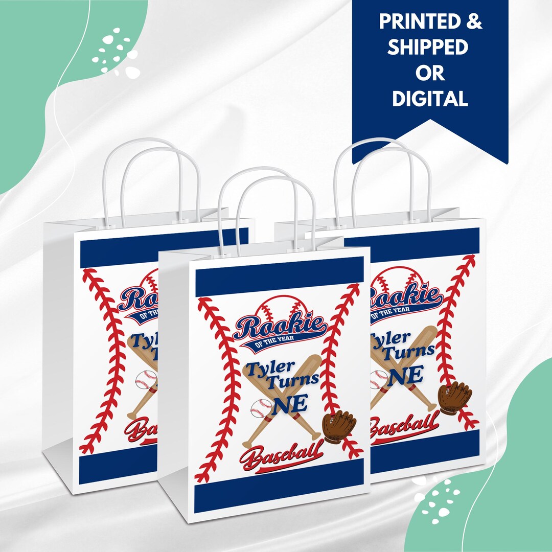 Baseball Party Bags - Gift Bags - Baseball Party - Little Slugger ...