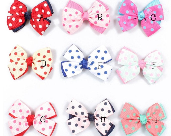 3 Dovetail Grosgrain Floral Ribbon Hair Bows for Clip - Etsy