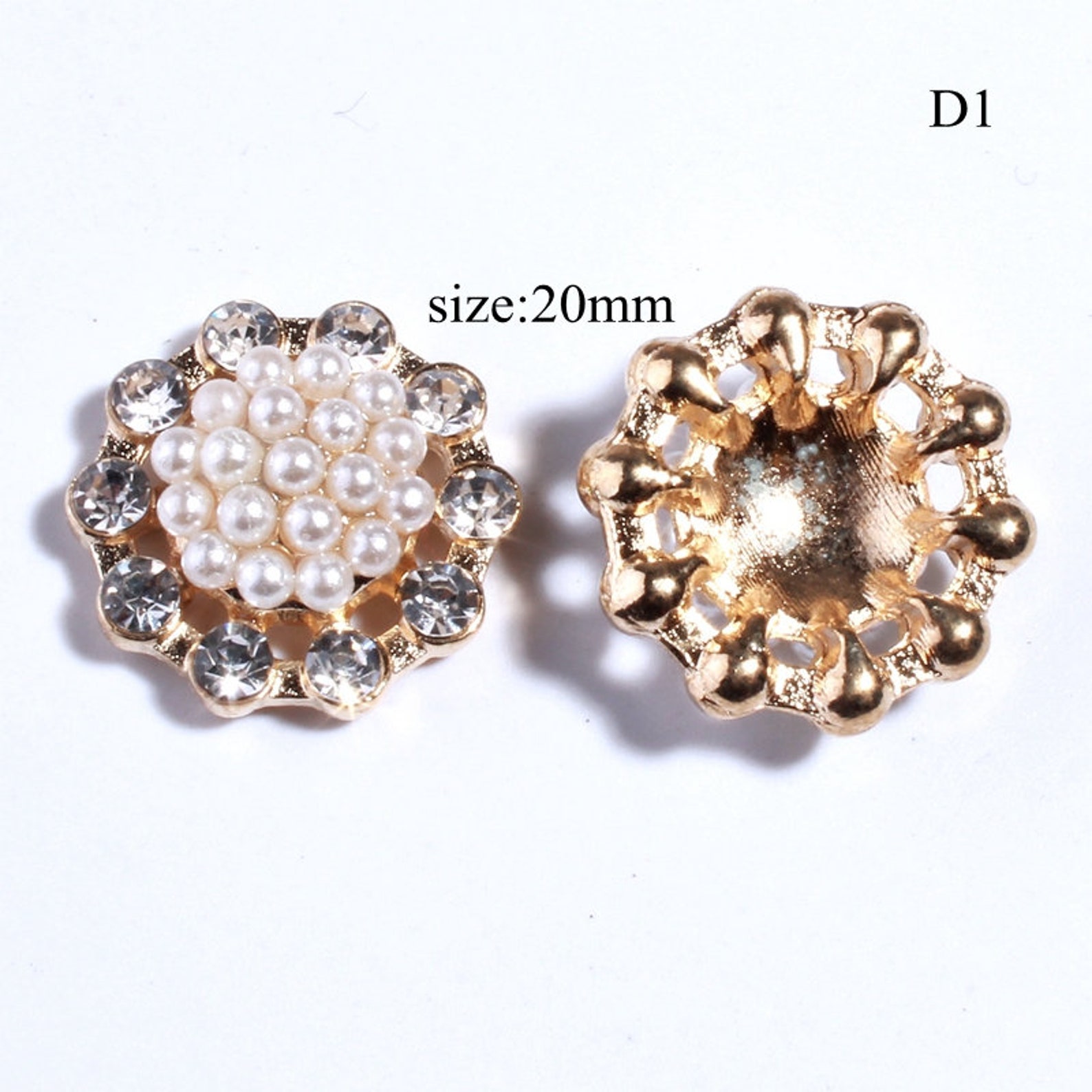 21MM 5colors Newborn Decorative Rhinestone Buttons for Craft - Etsy