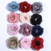 1.5" 16colors Flat Back Mini Satin Ribbon Rose Flower for Hair ...