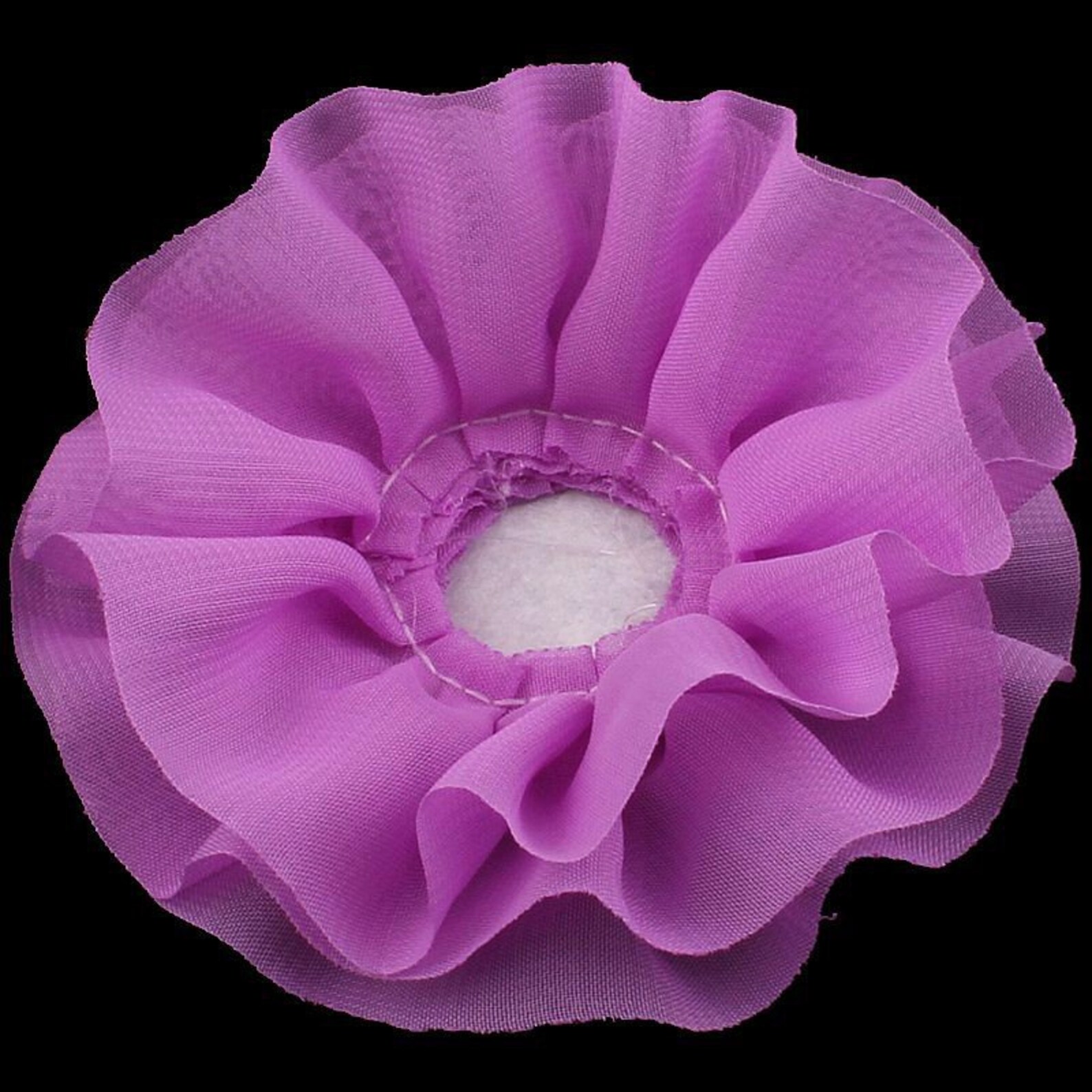Free Shiipping 30pcs 4" 15colors Solid DIY Big Ruffled Chiffon Flower ...