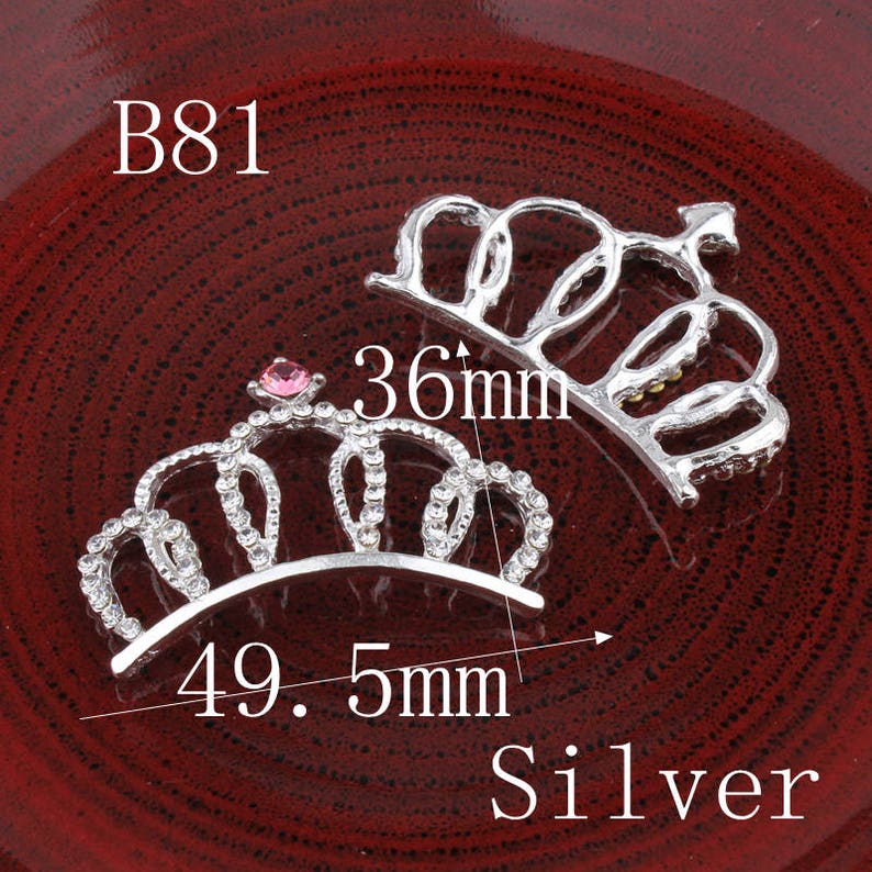 Vintage Crown/round/flower Metal Rhinestone Buttons Bling Flatback ...