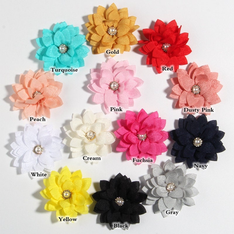 5.5CM 2.1 Small Layer Fabric Flower For Wedding Boutique | Etsy