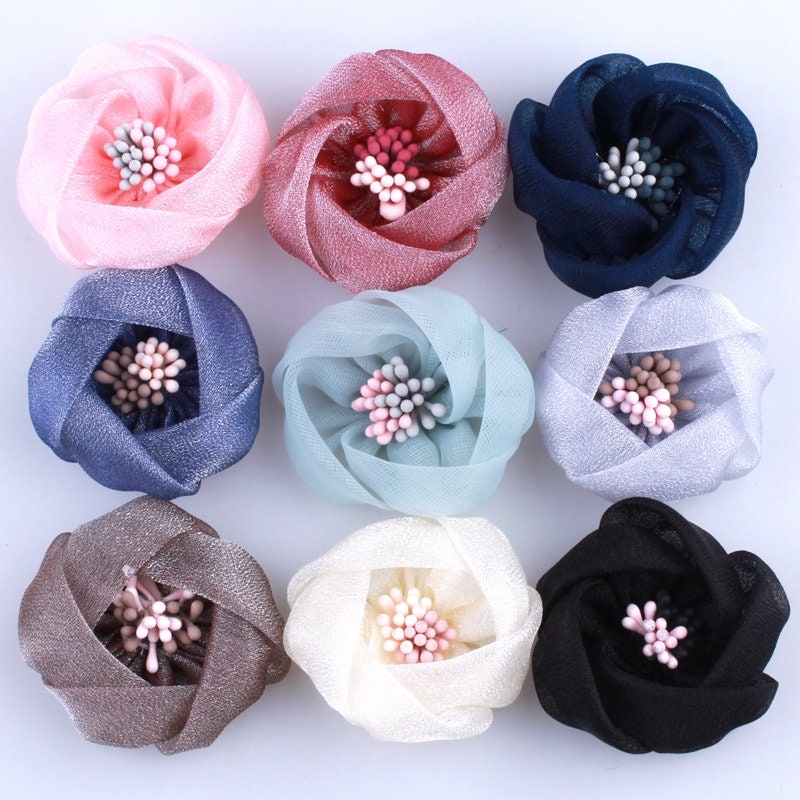 4CM High Quality Mini Silk Flower With Stamen Make Girls Women - Etsy