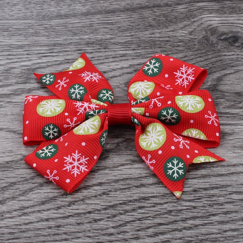 3" Dovetail Grosgrain Floral Ribbon Hair Bows for Clip Baby Girls ...