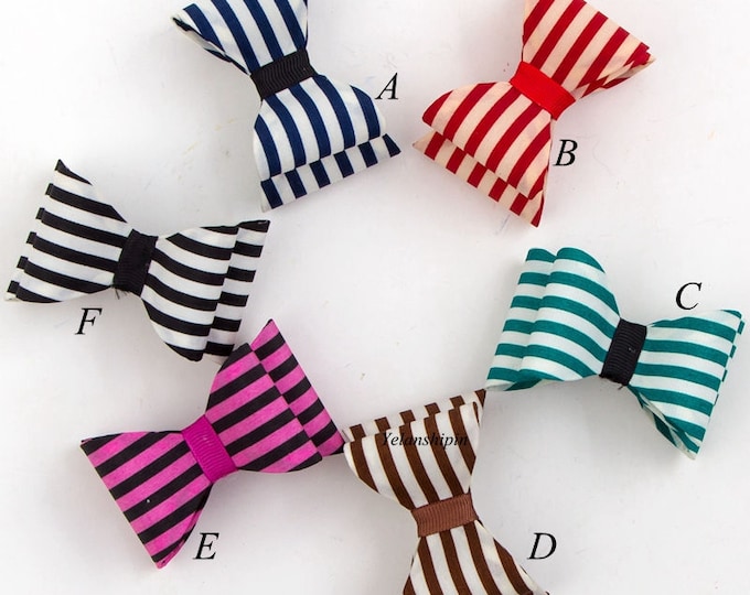 3 Dovetail Grosgrain Floral Ribbon Hair Bows for Clip - Etsy