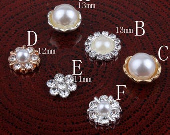 12MM Newborn Mini Shiny Decorative Metal Rhinestone Buttons - Etsy