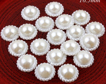 Frayed Mesh Lace Flowers With Pearl for Hair Accessories - Etsy