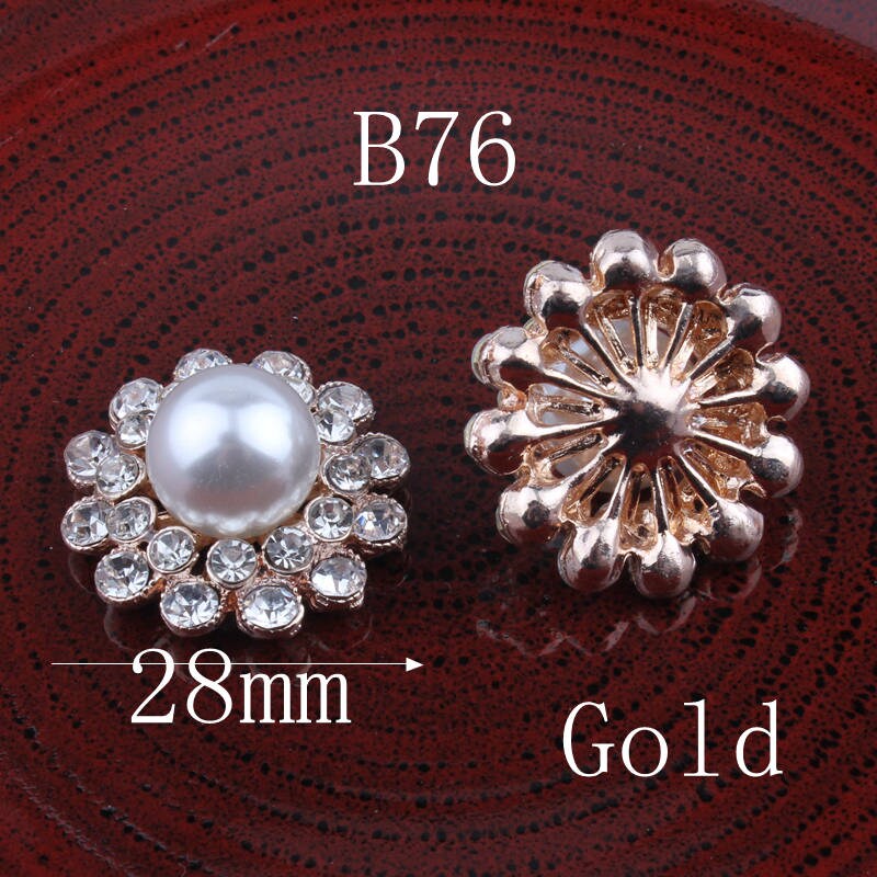 Vintage Crown/round/flower Metal Rhinestone Buttons Bling Flatback ...