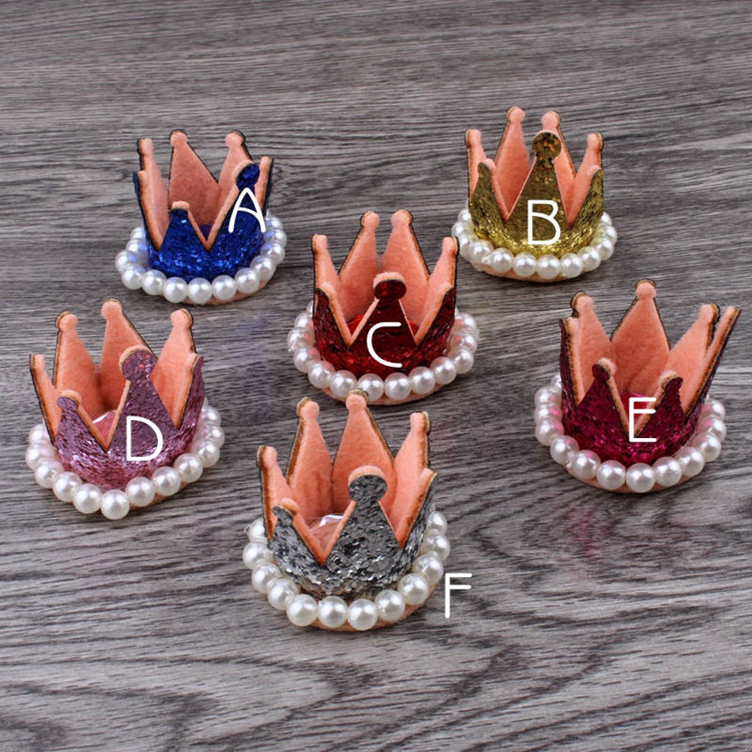 Glitter Felt Crown for Kids: 3D Flower Hair Accessory - Etsy