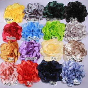 19CM Big Handmade Satin Flowers Headwear Catwalk- Stage Performance ...
