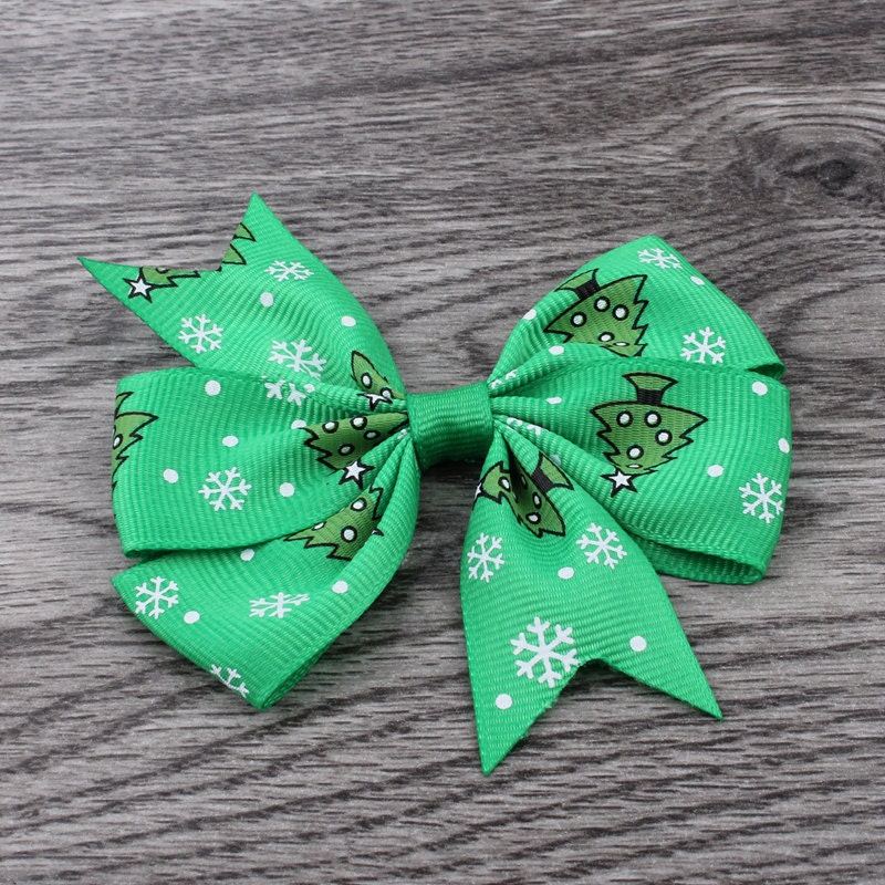 3" Dovetail Grosgrain Floral Ribbon Hair Bows for Clip Baby Girls ...