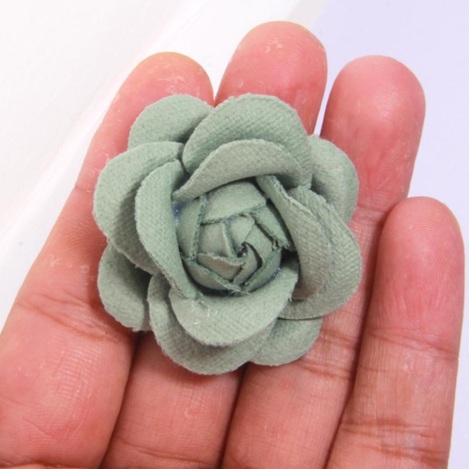 4cm 1.6" Camellia Rose Fabric Fake Artificial Flowers Home Decor ...