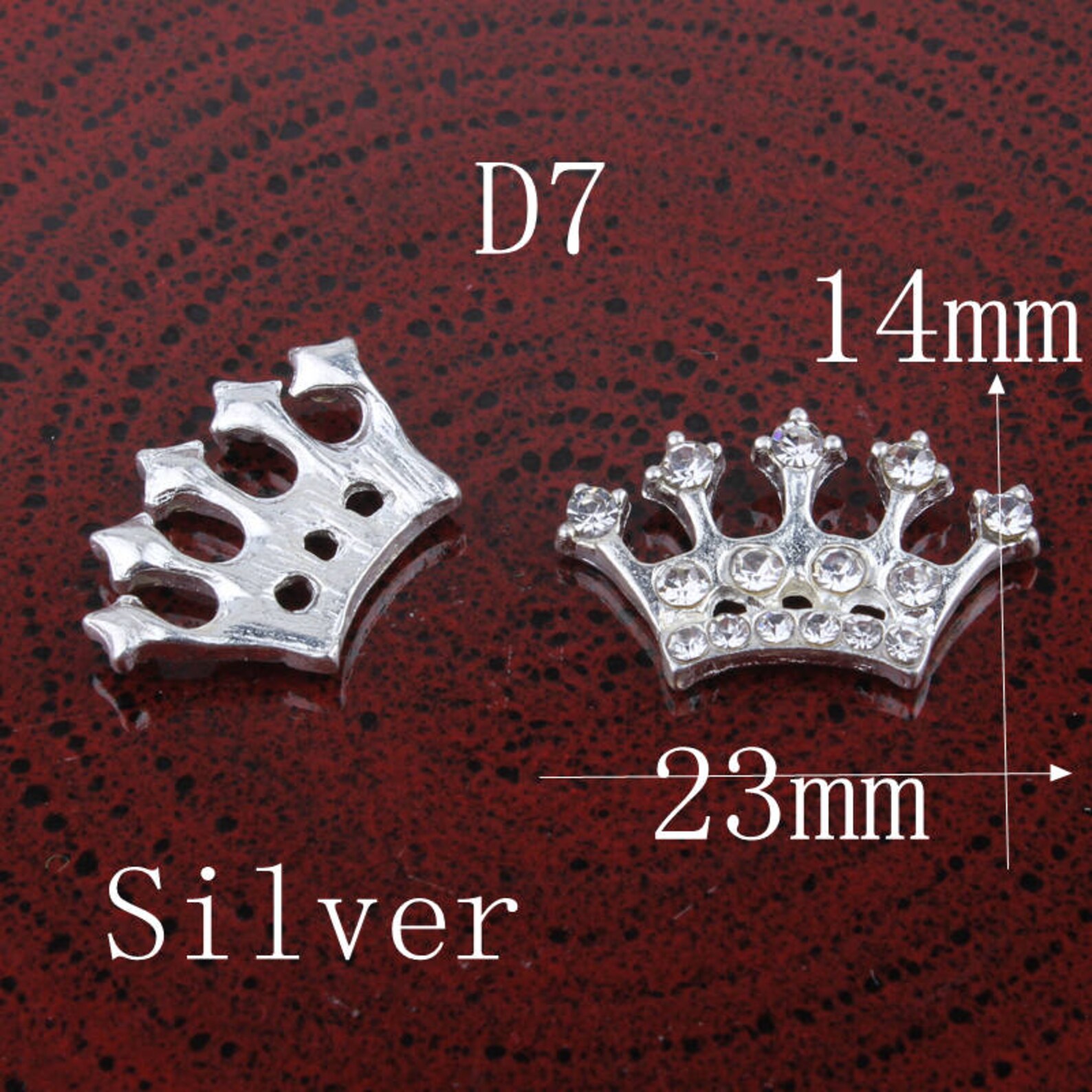 Vintage Crown/round/flower Metal Rhinestone Buttons Bling Alloy Crystal ...