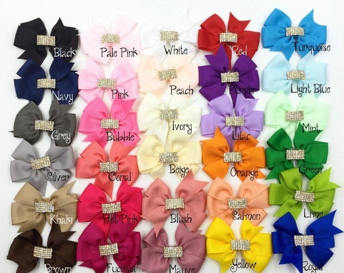 3 Dovetail Grosgrain Floral Ribbon Hair Bows for Clip - Etsy