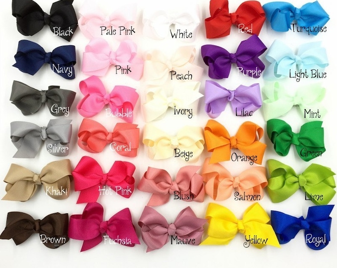 3 Dovetail Grosgrain Floral Ribbon Hair Bows for Clip - Etsy