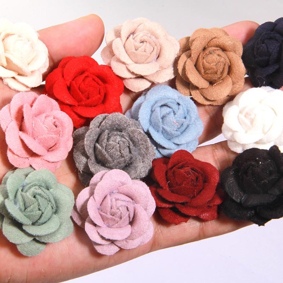3.5cm Rose Artificial Flowers Head Fake Flowers for Headband Wedding ...