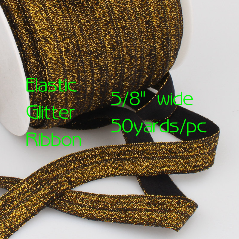 5/8 Elastic Glitter Velvet Ribbon Ornaments Metallic | Etsy