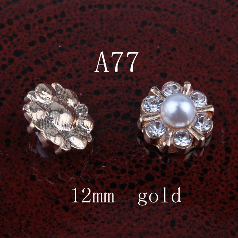 Vintage Handmade Mini Round Metal Rhinestone Button Alloy - Etsy