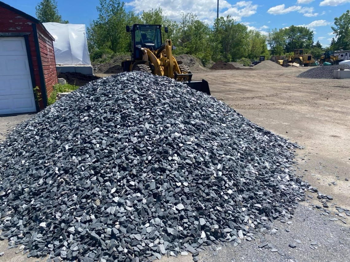 Metallic Gray Slate Landscaping Stone - 1 Gallon - Etsy