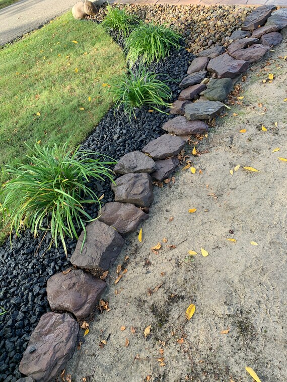 Black Granite Rock Landscaping