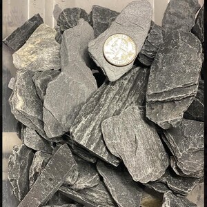 Metallic Gray Slate Landscaping Stone - 1 Gallon - Etsy