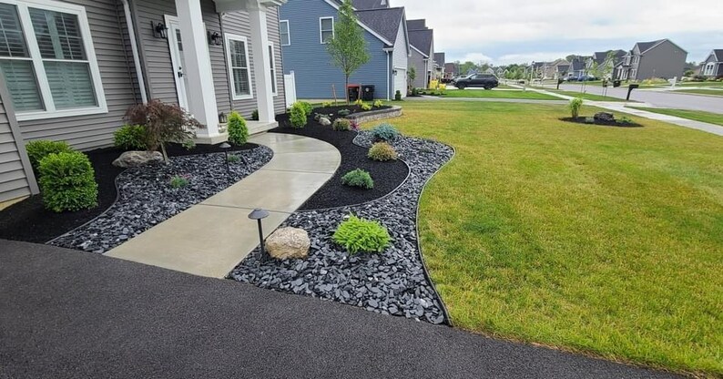 Metallic Gray Slate Landscaping Stone - 1 Gallon - Etsy