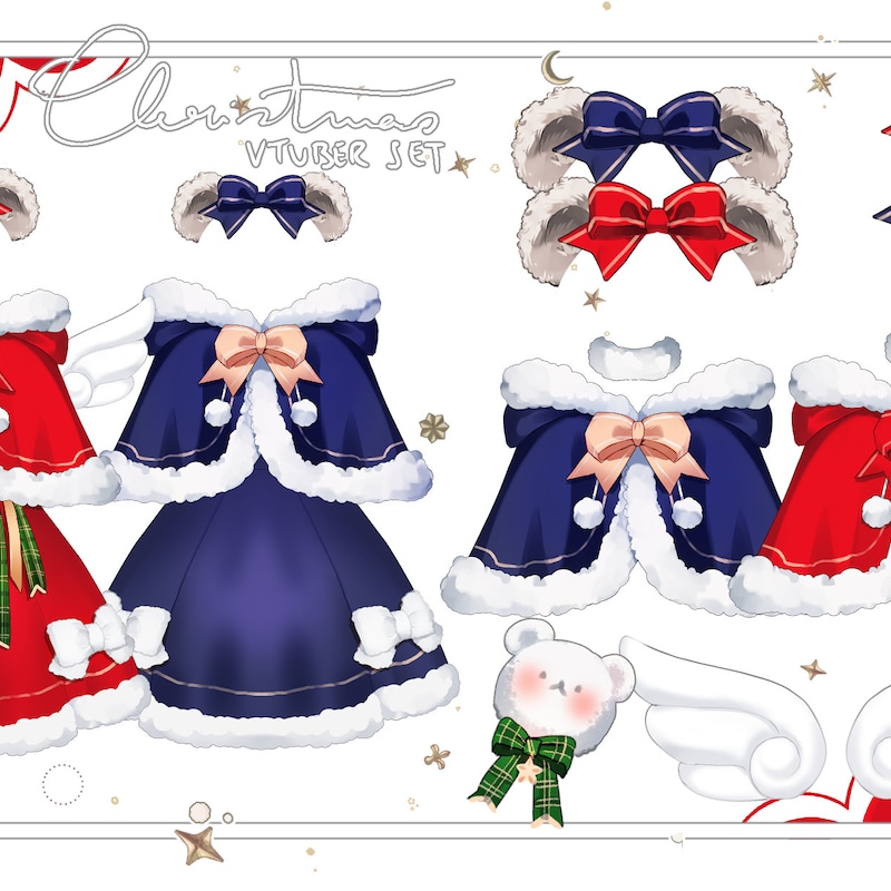 Christmas Outfit Vtuber - Etsy