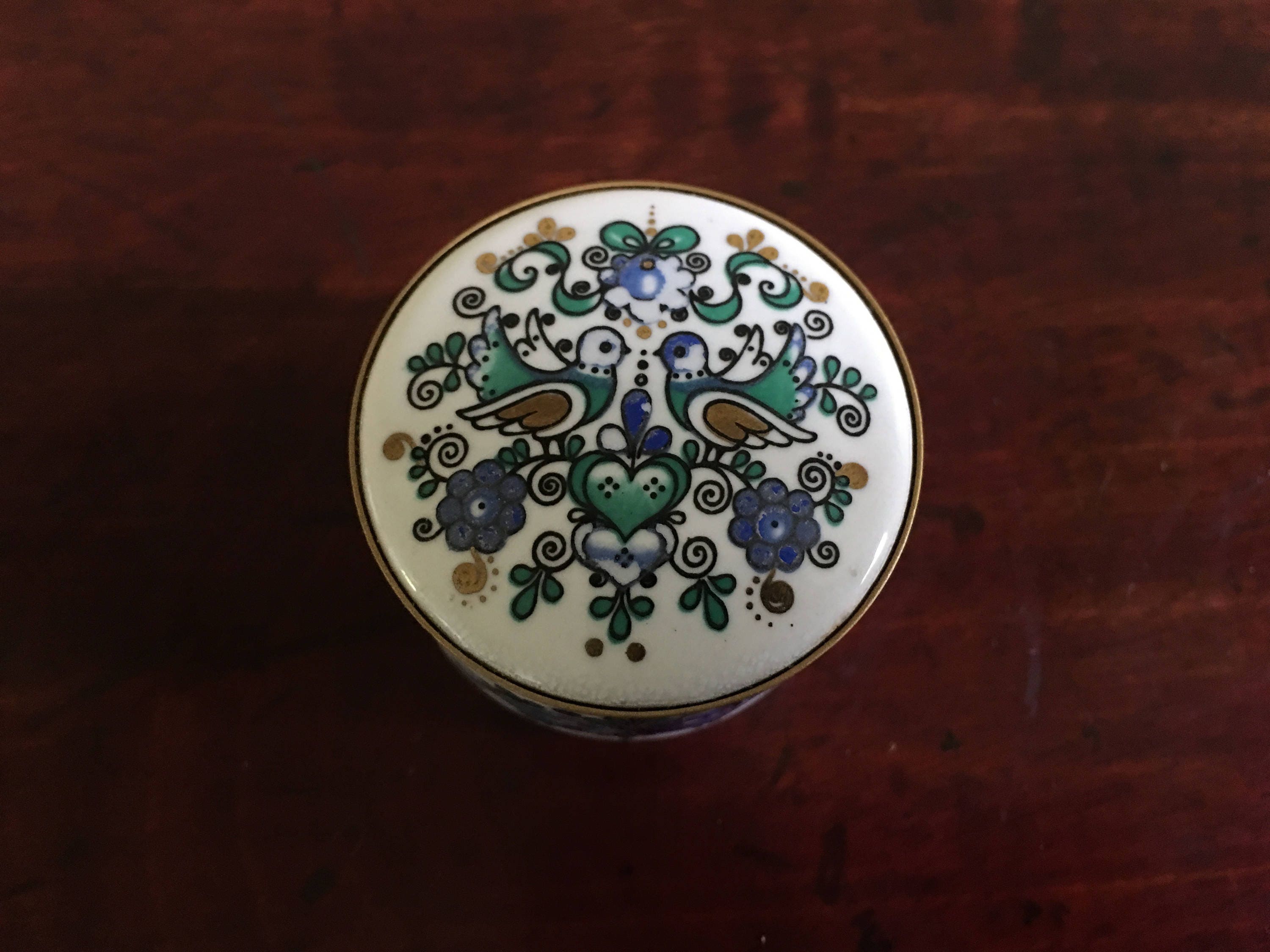 Vintage ARTA Trinket Box Made in Austria - Etsy