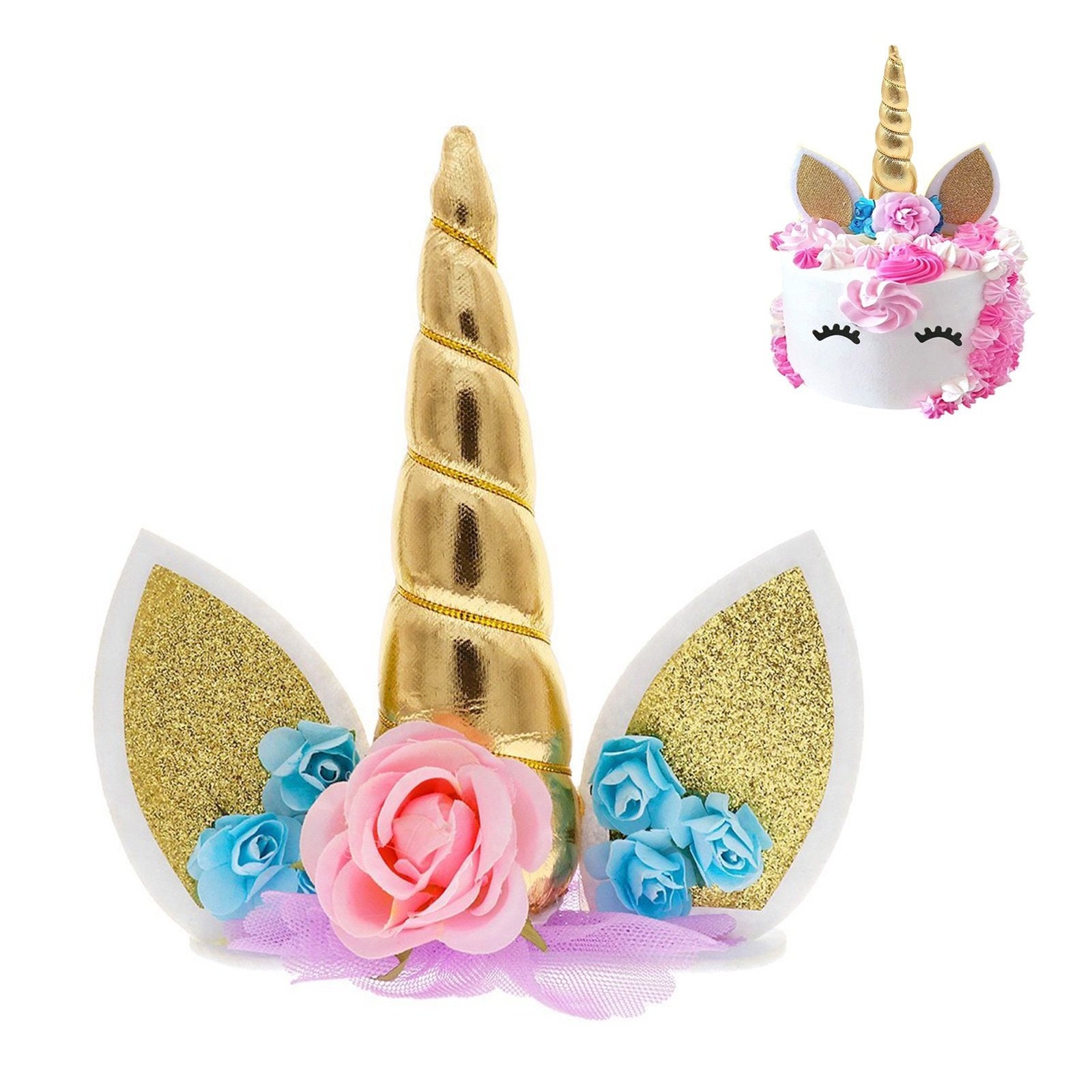 13 Pieces Unicorn Theme Cupcake Toppers Edible Image Wafer Boy Etsy 