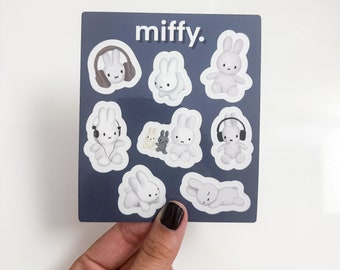 Miffy Cute Kawaii Puffy 3D Stickers Puffy Seal Sticker Sheet, Random ...