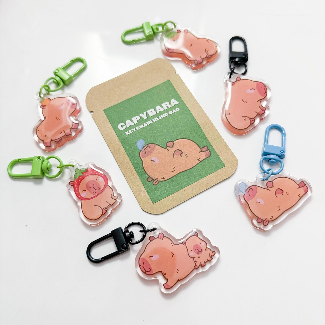 Capybara Keychain Blind Bag - Etsy