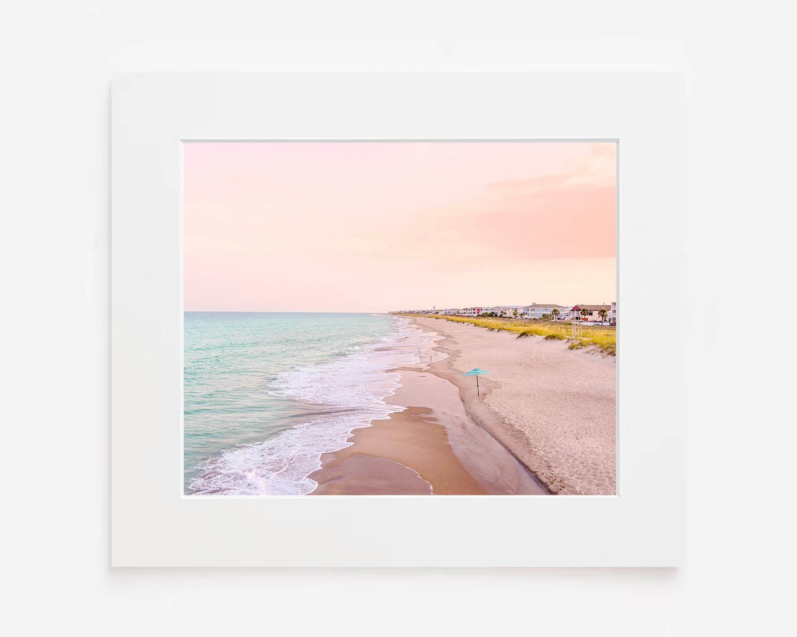 Carolina Beach Pier Sunset Print Pink Beach Wall Art Pink Ocean Print ...