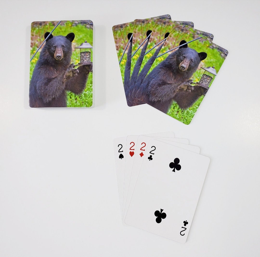 Bear Photo Deck of Cards | Custom Wildlife Playing Cards | Black Bear ...