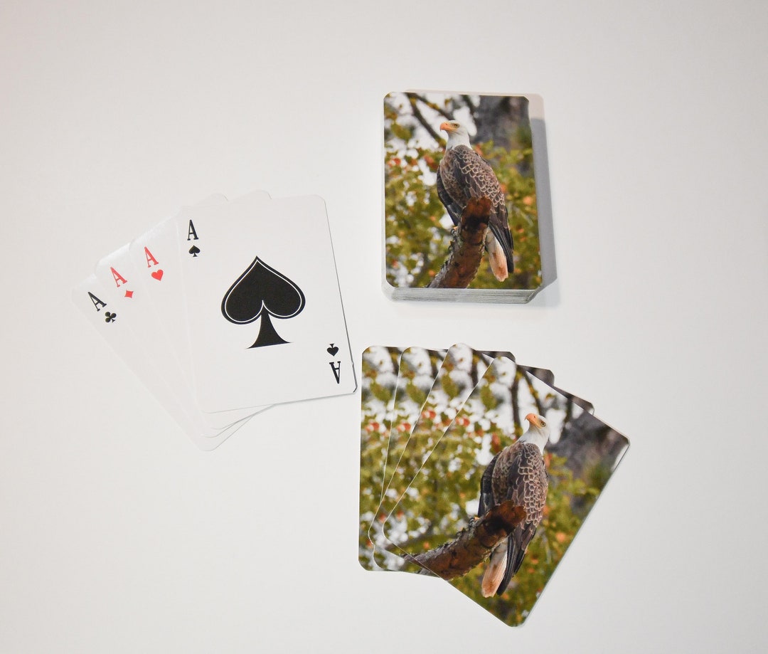 Bald Eagle Deck of Cards | Custom Wildlife Playing Cards | Unique Gift ...
