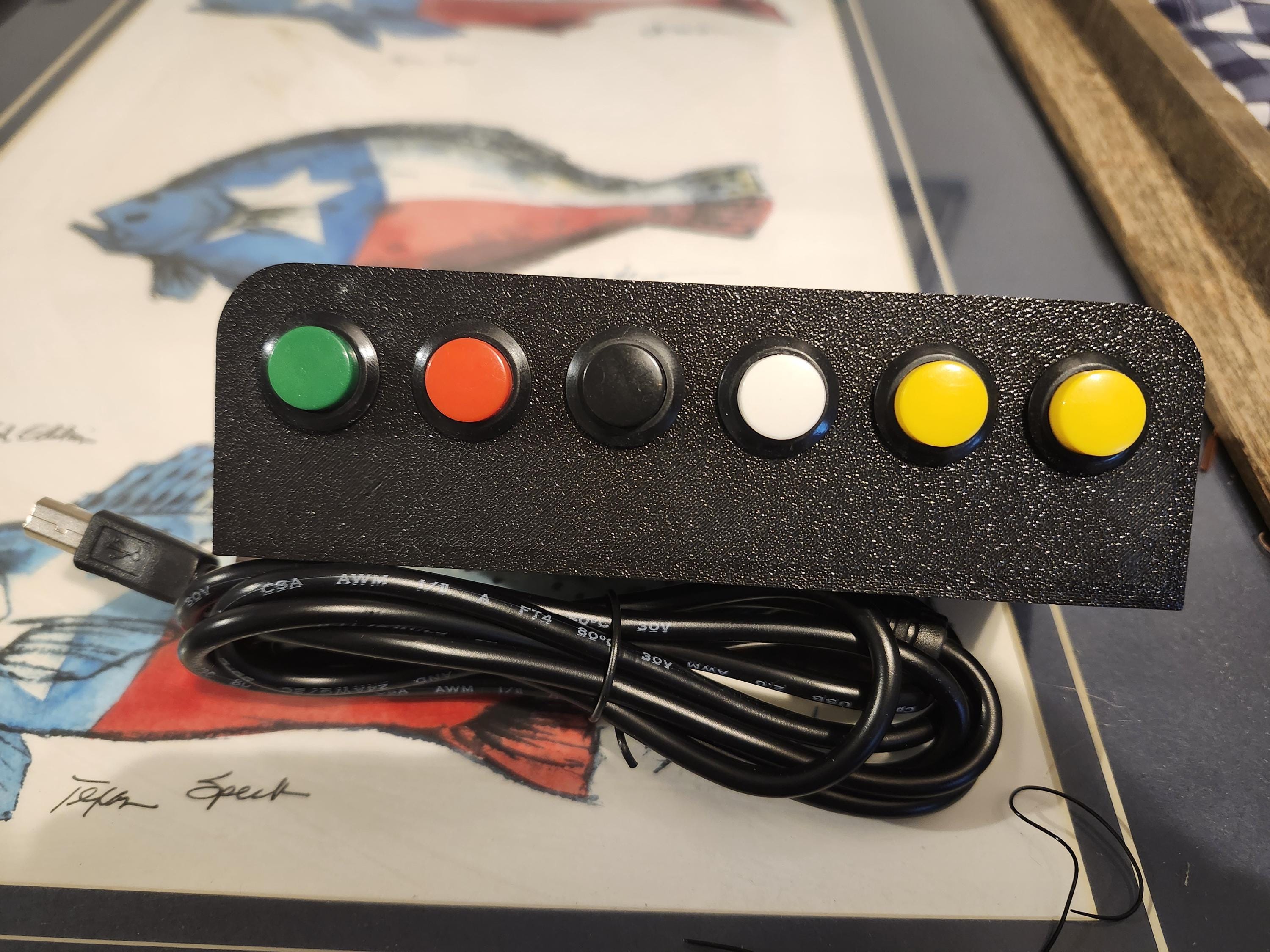 Semi Customizable Button Panel / Button Box for Driving / Flying ...